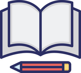 Copywriting outline fill with color isolated vect Vector Image