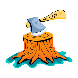 Wood cutting Royalty Free Vector Image - VectorStock