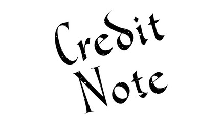 Credit note rubber stamp Royalty Free Vector Image