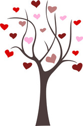 Love tree Royalty Free Vector Image - VectorStock