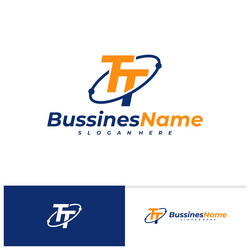 Initial t logo design template creative Royalty Free Vector