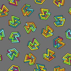 Pattern 80s seamless background retro Royalty Free Vector