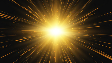 Light effect star burst with sparkles gold Vector Image