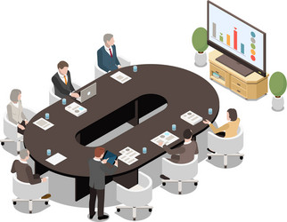 Isometric Boardroom Vector Images (over 100)
