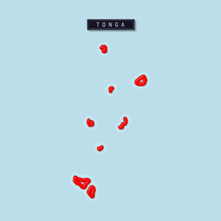 Tonga Outline Map Vector Images (64)