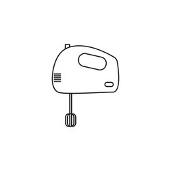 Hand mixer line icon outline sign Royalty Free Vector Image