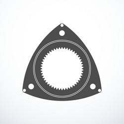 Rotary wankel engine Royalty Free Vector Image