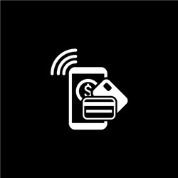 Credit card processing icon flat design Royalty Free Vector