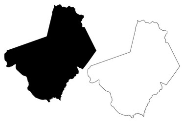 Ogooue-lolo province subdivisions gabon Royalty Free Vector