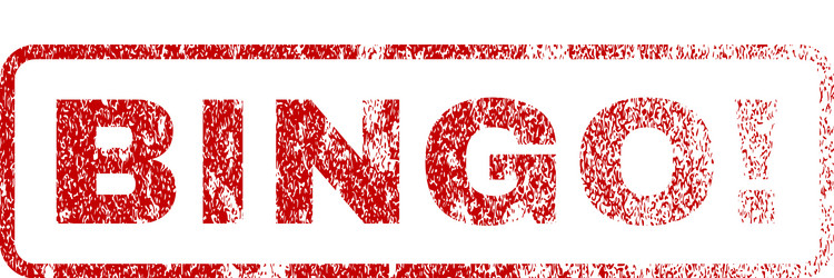 Bingo rubber stamp Royalty Free Vector Image - VectorStock