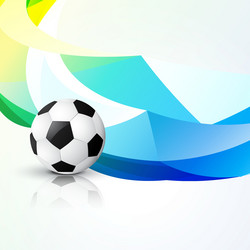 Football tournament with blue background template Vector Image