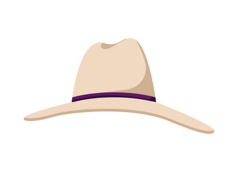 Flat hat Royalty Free Vector Image - VectorStock