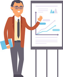 Female business coach Royalty Free Vector Image