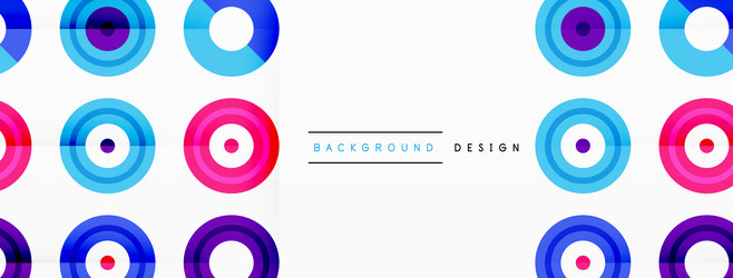 Eye-catching background of colorful circles of Vector Image