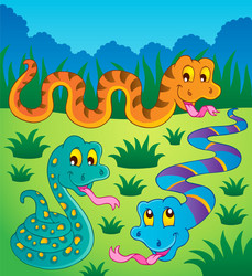 Various snakes theme collection 1 Royalty Free Vector Image