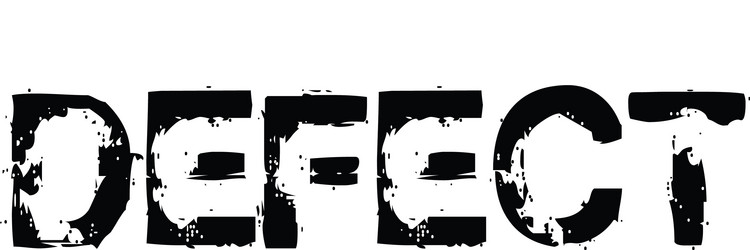 Defect stamp on white Royalty Free Vector Image