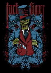 Jack the ripper silhouette Royalty Free Vector Image