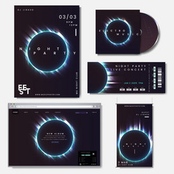 Techno Album Covers Vector Images (over 250)