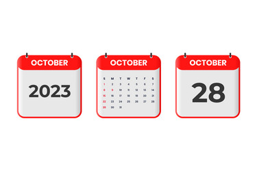 October 28 Calendar Vector Images (97)