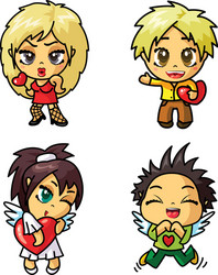 Chibi Valentine Valentines Vector Images (over 330)