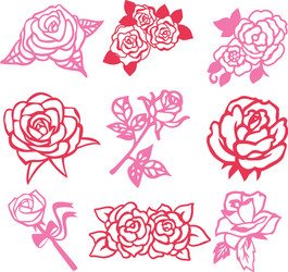 Rose Filigree Vector Images (over 1,000)