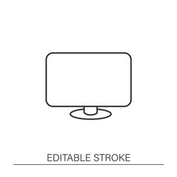 Computer line icon Royalty Free Vector Image - VectorStock