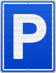 Parking sign Royalty Free Vector Image - VectorStock