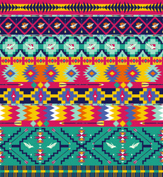 Aztec geometric seamless pattern Royalty Free Vector Image