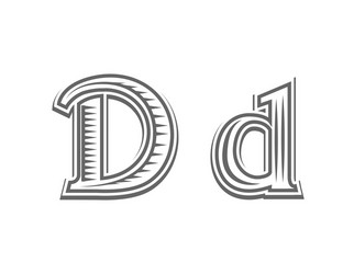 Cursive Letter D Tattoo