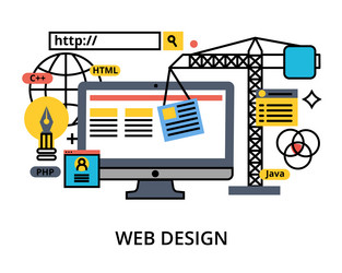 Responsive web design abstract concept Royalty Free Vector