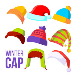 Hat winter cartoon Royalty Free Vector Image - VectorStock