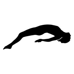 Figure Silhouette Woman Front Back Vector Images (over 230)