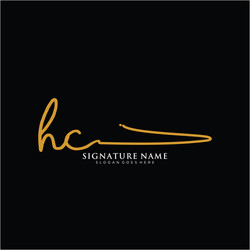 Hc Initial Handwritten Vector Images (over 130)