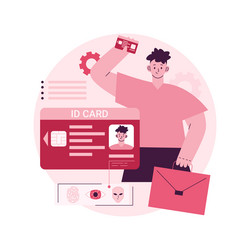 Smart id card concept Royalty Free Vector Image