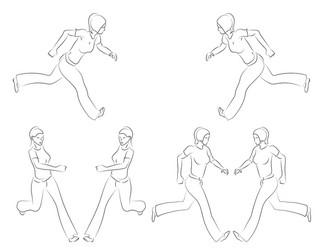 Running Pose Drawing