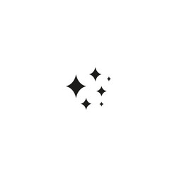 Shine icon clean star sparkling twinkling Vector Image