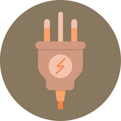 Uk electric plug icon symbol isolated on white Vector Image