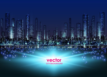 City background with architecture skyscrapers Vector Image