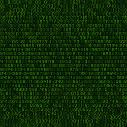 Hacker on binary code background Royalty Free Vector Image
