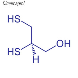 Permanganate chemical structure skeletal formula Vector Image