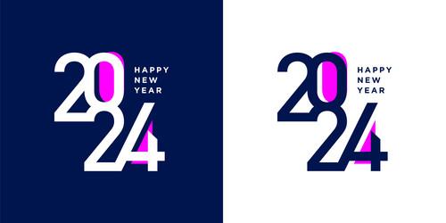2024 logo design element with creative unique Vector Image