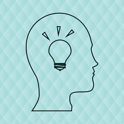 Man person thinking icon Royalty Free Vector Image