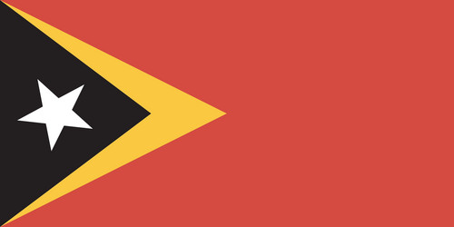 Crossed and waving flags of east timor Royalty Free Vector