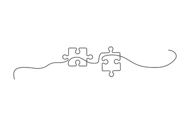Linear linepuzzles for game design single line Vector Image