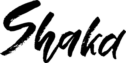 Shaka modern brush hand lettering Royalty Free Vector Image
