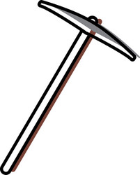 Pick construction tool Royalty Free Vector Image