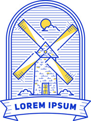 Windmill Dutch Drawing Vector Images (over 240)