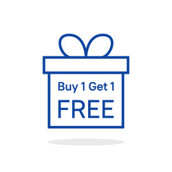 Buy 1 get free banner Royalty Free Vector Image