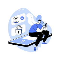 Identifying emotions isolated cartoon Royalty Free Vector