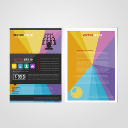 Newspaper front page text columns layout template Vector Image